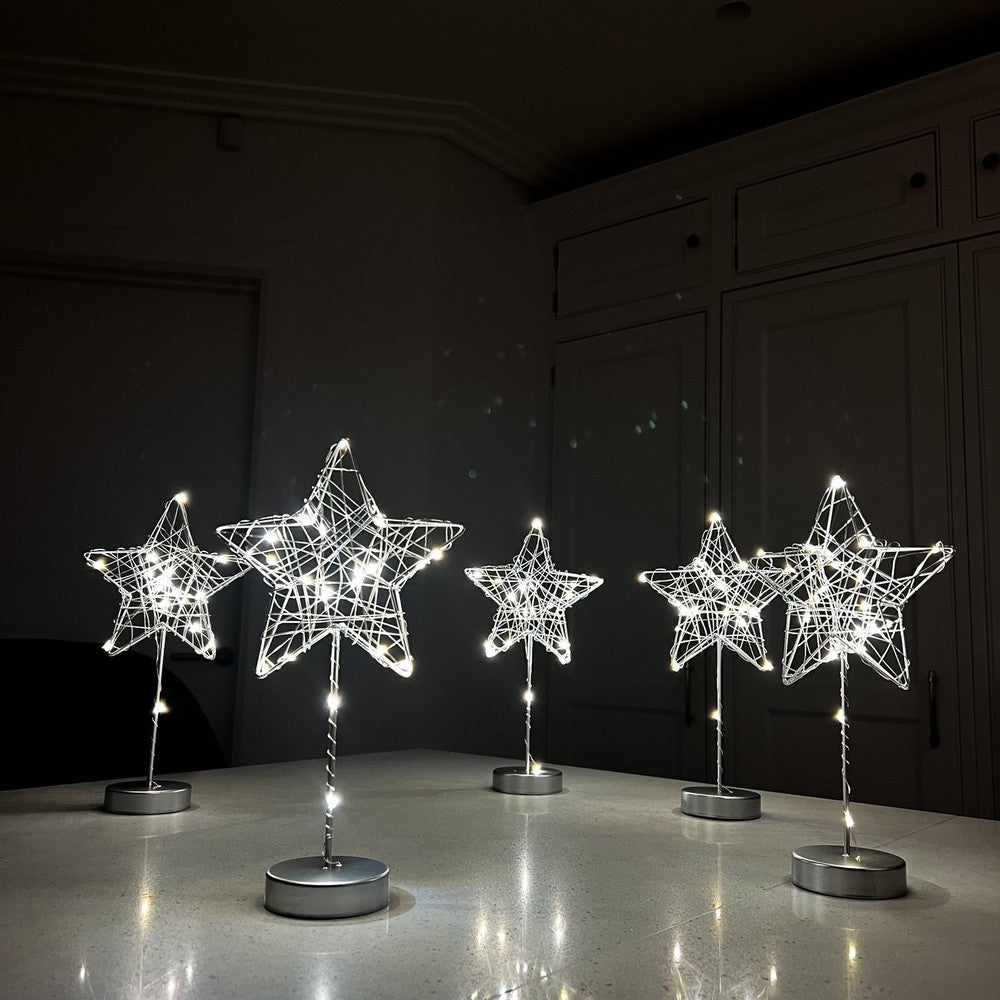 x6 Table Stars Silver – NEST & FLOWERS